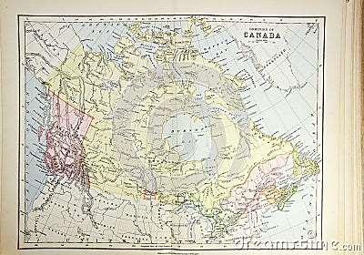 Historical Map Of Canada Stock Photography | CartoonDealer.com #7004336