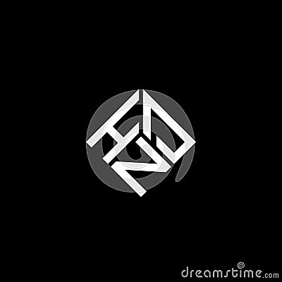 HND Letter Logo Design On Black Background. HND Creative Initials ...
