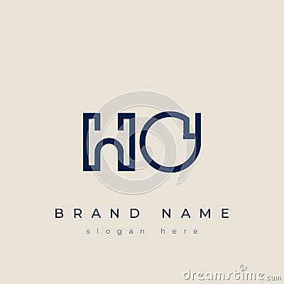 HO Alphabet Letter Icon Logo Cartoon Vector | CartoonDealer.com #355996515