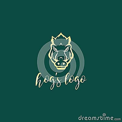 Hogs Logo Symbol Vector Illustration | CartoonDealer.com #97579316