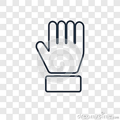 Hold Concept Vector Linear Icon Isolated On Transparent Background ...