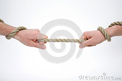 Holding The Rope Royalty Free Stock Photography - Image: 35875677
