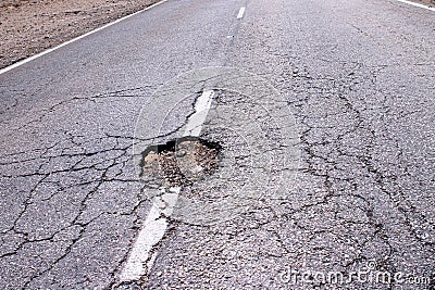 Hole In The Road Royalty Free Stock Images - Image: 37239