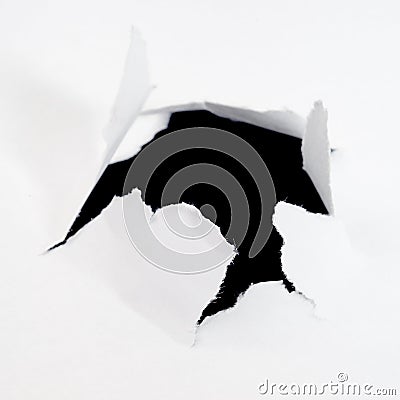 Hole In Sheet Of Paper Royalty-Free Stock Photography | CartoonDealer ...