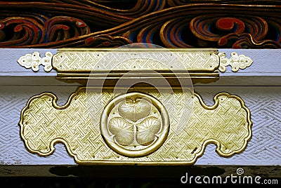 Hollyhock, The Symbol Of Tokugawa Shoguns, Nikko, Stock Image - Image ...