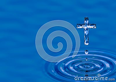 Holy Water Cross Stock Image - Image: 9826051