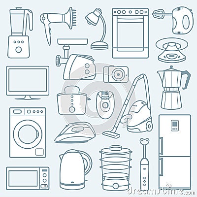 Home Appliances A Background Stock Photos - Image: 31204753