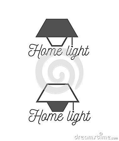 Home Light. Interior Logo Design.symbol Of Lamp Vector Template ...