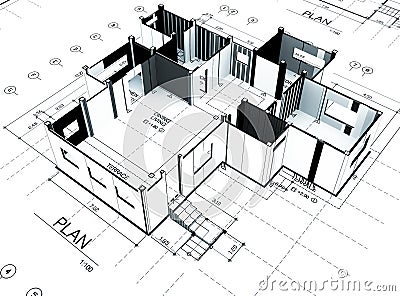 Home Plot Plan Stock Photography - Image: 27823812