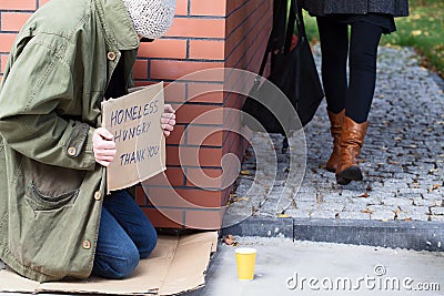 Homeless Around The Corner Royalty-Free Stock Photo | CartoonDealer.com ...