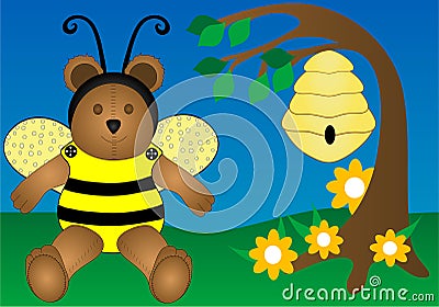 Honey Bee Bear Royalty Free Stock Photo - Image: 2205045