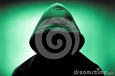Hooded Man With Face In Shadow Stock Images - Image: 38259264
