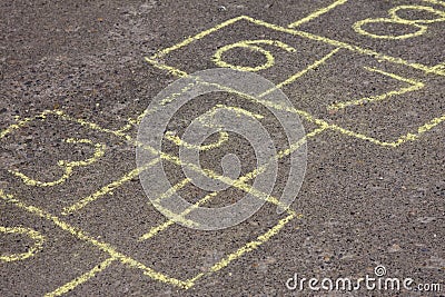 Hopscotch Game stock photo. Image of play, recess, education - 10326674