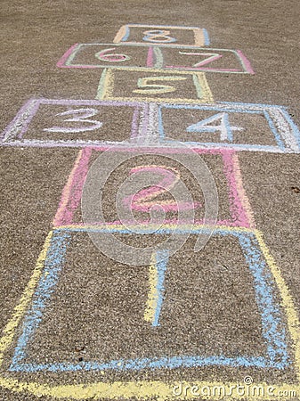 Hopscotch Game Background Stock Photo | CartoonDealer.com #108826236