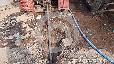 Horizontal Directional Drill. Pneumatic Device for Laying Cables and ...