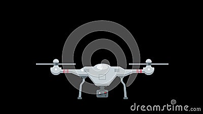 Horizontal Flying Drone Animation Future Stock Footage - Video of alpha ...