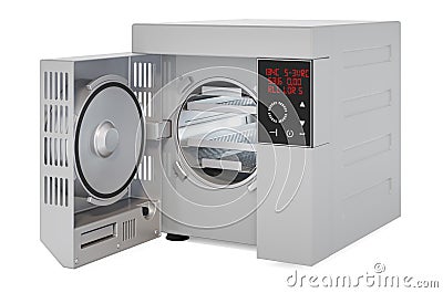 Horizontal High-capacity Autoclave With Cylindrical Chamber, 3D ...
