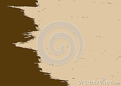 Horizontal Rectangular Background With A Ragged Edge. Brown Grunge ...