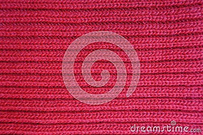 Horizontal Ribs On Red Knitted Fabric Royalty-Free Stock Photography ...
