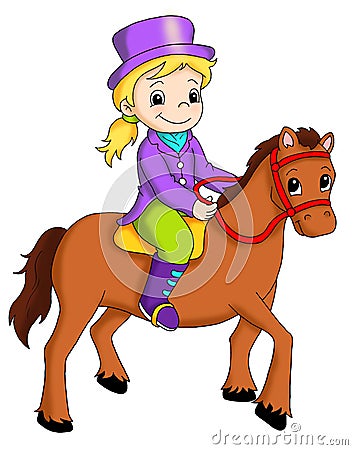 Horseback Riding Royalty-Free Illustration | CartoonDealer.com #16474977