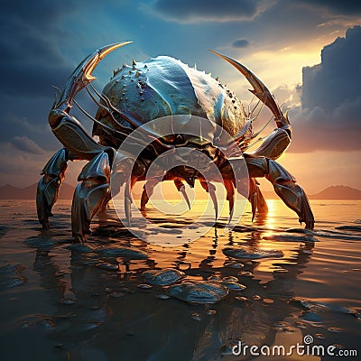 Horseshoe Limulus Polyphemus Stock Illustration | CartoonDealer.com ...