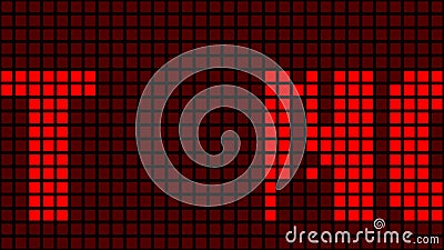 Hot red promo text.ticker stock video. Video of design - 259679835