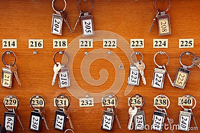 Hotel Keys Stock Photo - Image: 25859290