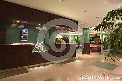 Hotel Reception Desk Royalty Free Stock Image - Image: 8160516