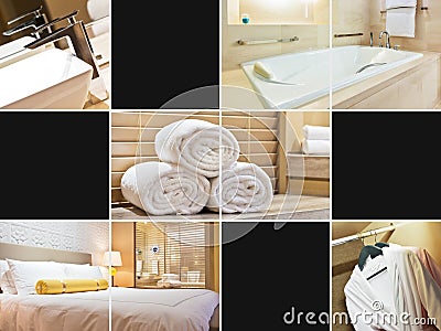 Hotel Room Collage Stock Photography | CartoonDealer.com #23758340