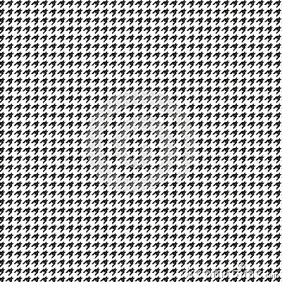 Houndstooth Seamless Pattern. Repeated Houndtooth Texture. Black Hound ...