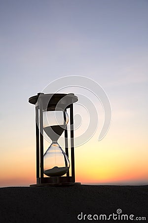 Hourglass At Sunset Stock Photos - Image: 25634703
