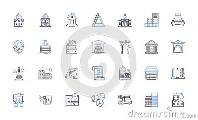 House Modernization Line Icons Collection. Renovation, Remodeling ...