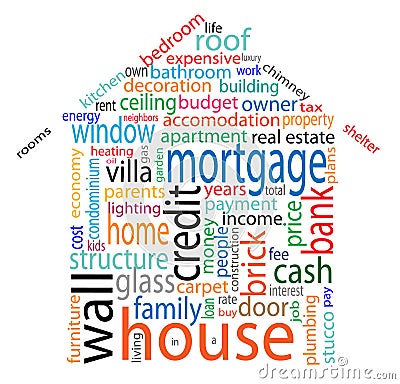House Word Cloud Vector Illustration | CartoonDealer.com #16140069