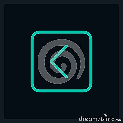 Hover Previous Direction UI Element Template Vector Illustration | CartoonDealer.com #264897466