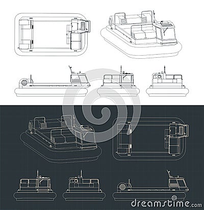 Hovercraft Drawings Vector Illustration | CartoonDealer.com #234736740