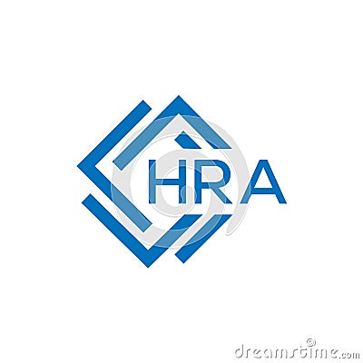 HRA Letter Logo Design On White Background. HRA Creative Circle Letter ...