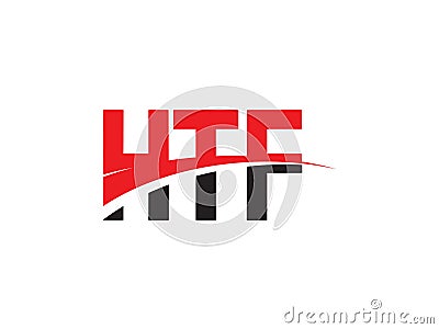 HTF Letter Initial Logo Design Vector Illustration | CartoonDealer.com ...