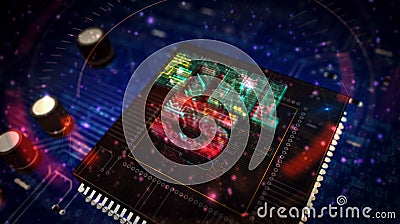 HTML5 Sign Futuristic Illustration | CartoonDealer.com #163729270