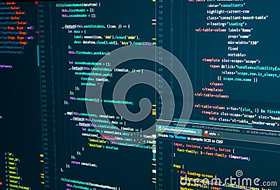 Web Programming Functions on Laptop on Laptop. it Business. Python Code Computer Screen. Mobile ...