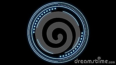 HUD Element - Futuristic Loading Pending Screen, Loopable Parts, Alpha Mask Included Stock ...