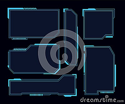 Hud Frames. Futuristic Modern User Interface Elements, Hud Control ...