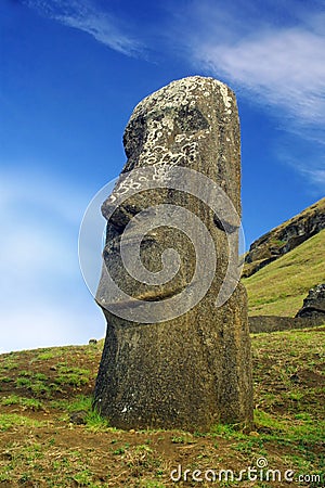 Huge Monolith At Easter Island Royalty-Free Stock Photography ...