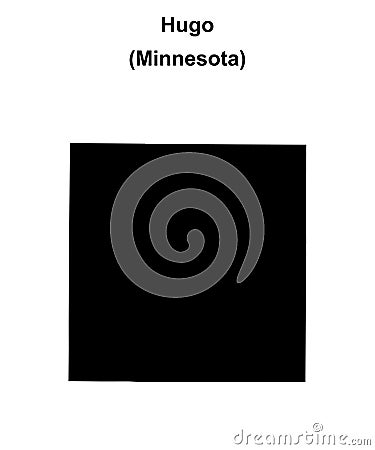 Hugo Outline Map Cartoon Vector | CartoonDealer.com #357450565