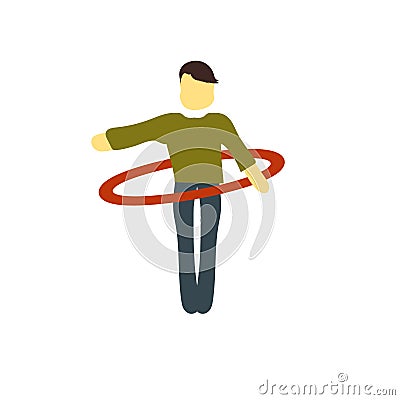 Hula Hop Icon Vector Isolated On White Background, Hula Hop Sign ...