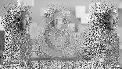 Human Body on Grey Background Stock Footage - Video of data, montage ...