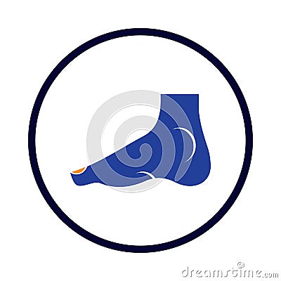Human Body Parts, Leg, Foot, Human Leg Ankle Icon Cartoon Vector ...