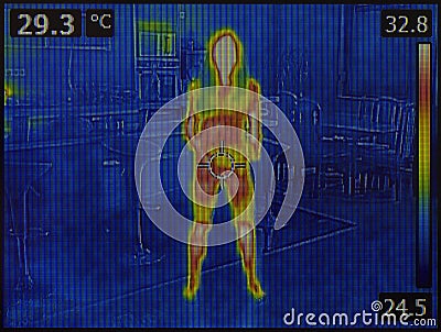 Human Body Thermal Image Stock Photo - Image: 64390298