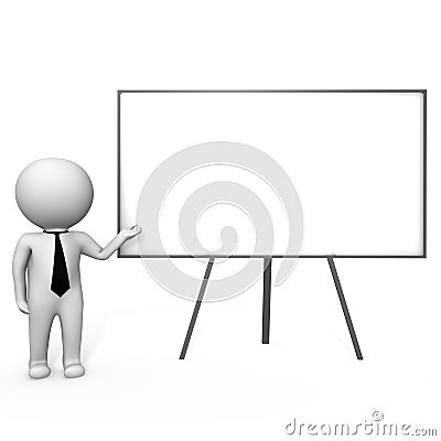 Human Doing A Presentation - A 3d Image Royalty Free Stock Photography ...
