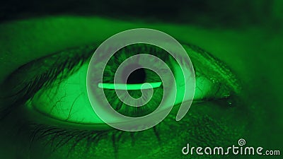 Human Eye Identification Scan Technology Interface 4K Stock Video ...