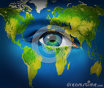 Human Eye Earth Planet Stock Photos - Image: 23315763